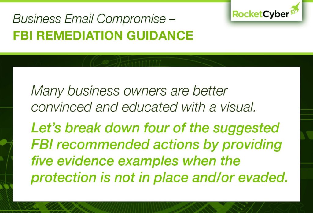 Business Email Compromise – FBI Remediation Guidance – ServIT